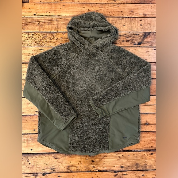 Nike | Jackets & Coats | Mens Medium Nike Fuzzy Pullover W Hood | Poshmark
